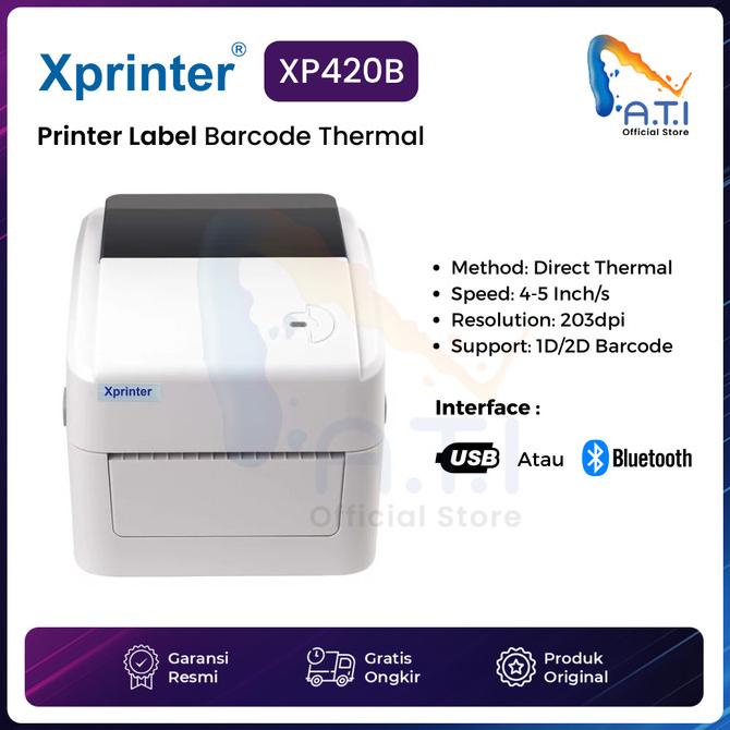 Jual XPRINTER Barcode Printer Thermal XP-420B / BI-420B 110MM XP420B ...