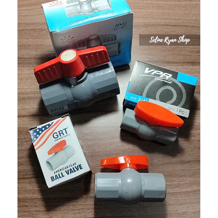 Jual Stop Kran / Kran Ball Valve PVC Polos Tanpa Drat 3/4" | Shopee ...