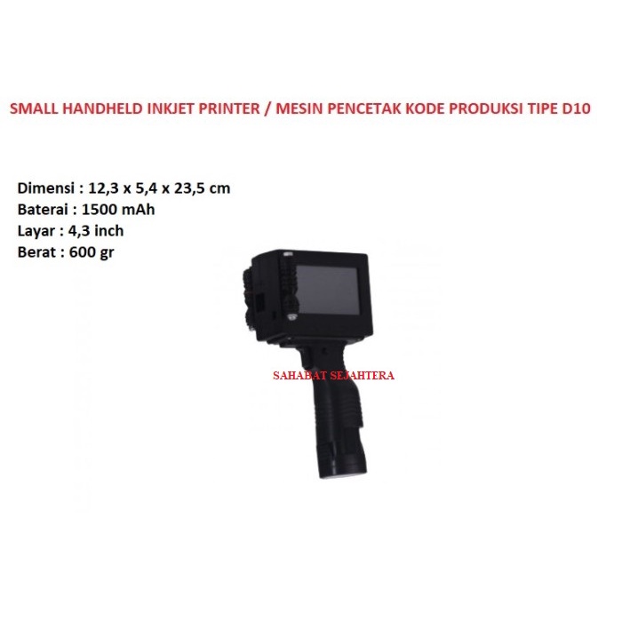 Jual Small Handheld Inkjet Printer/Mesin Pencetak Kode Produksi TIPE ...