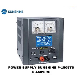 Jual TOOLS POWER SUPPLY SUNSHINE P-1505TD DIGITAL 5 AMPER | Shopee ...