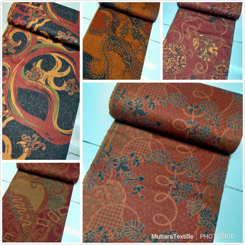 Jual Batik Doby. Toko Kain Batik Bakal Kebaya Warna Teraccota Terakota ...