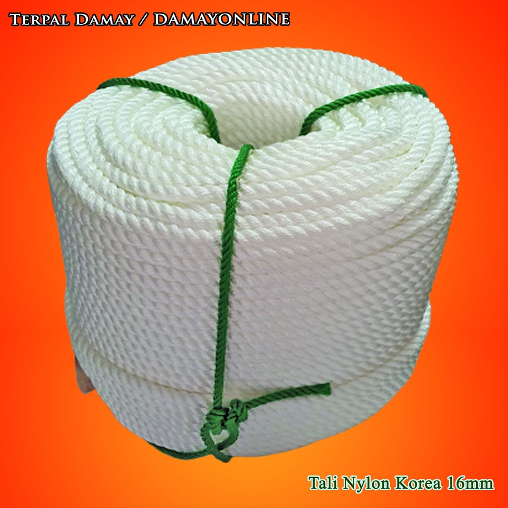 Jual Tali Tambang 16mm Putih Nylon Korea / Rol ( Harga Per Rol ...