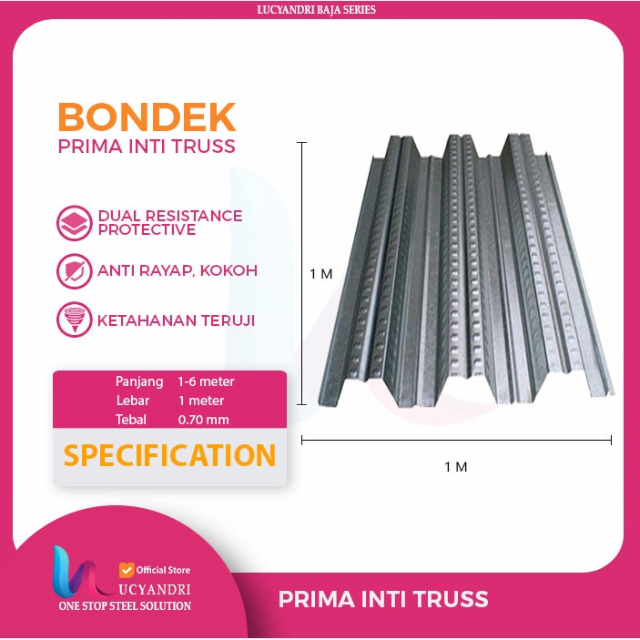 Jual Bondek Bondeck Floordeck Alas Tatakan Cor Prima Inti Tebal 0.70 ...