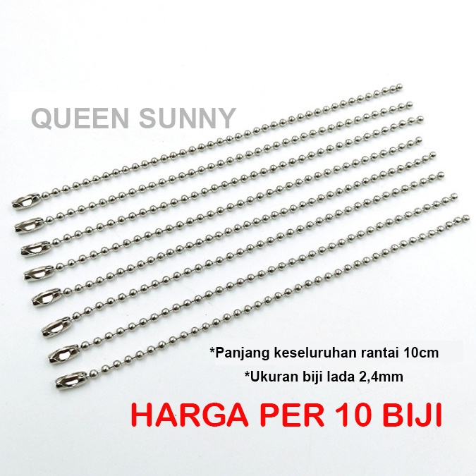 Jual 10 Pcs Rantai Merica (Rantai Lada) SILVER Bahan Gantungan Kunci ...