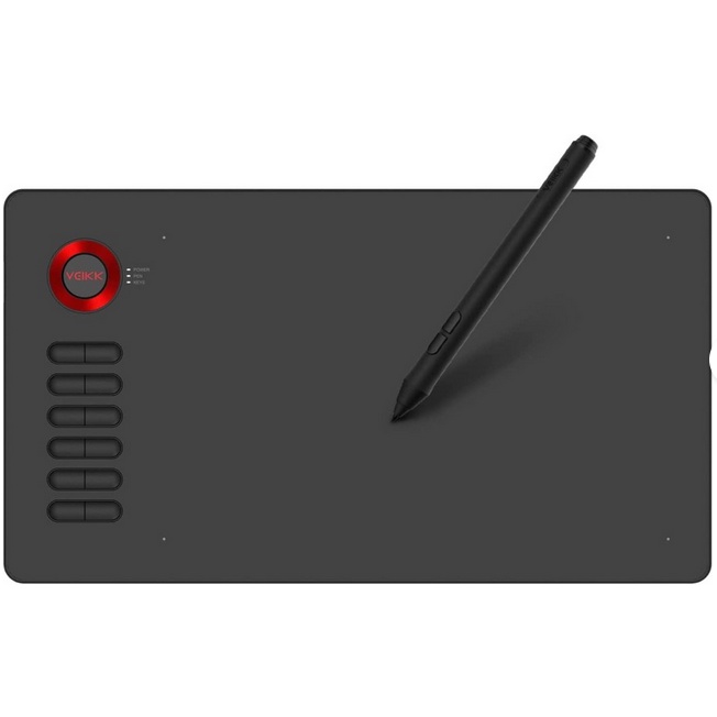 Jual VEIKK A15 Tablet 10x6 inch Drawing Pad with 12 Shortcut Keys 8192 ...