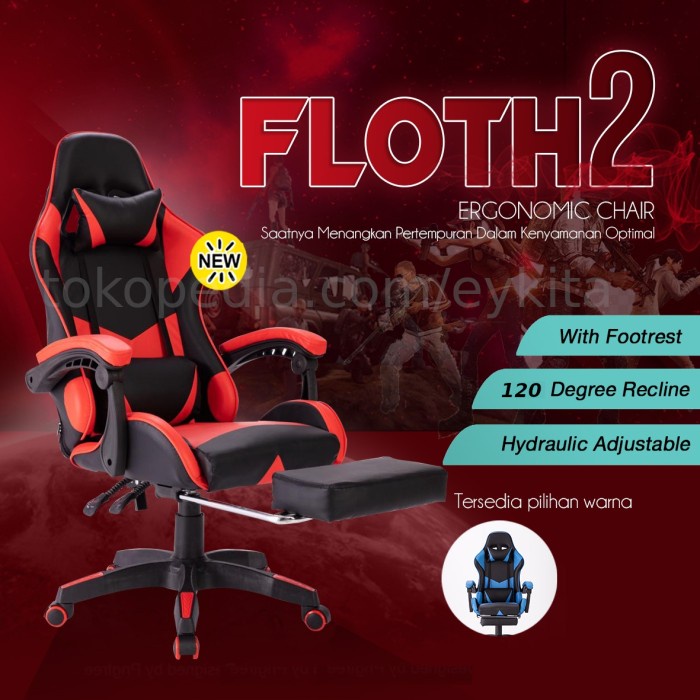 Jual Kursi Kursi Gaming, Gaming Chair, Premium Gaming Chair Floth 2 ...