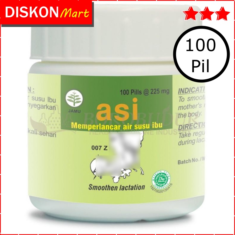 Jual ASI BOROBUDUR 100 PIL JAMU OBAT HERBAL DAUN KATUK PELANCAR ASI ...