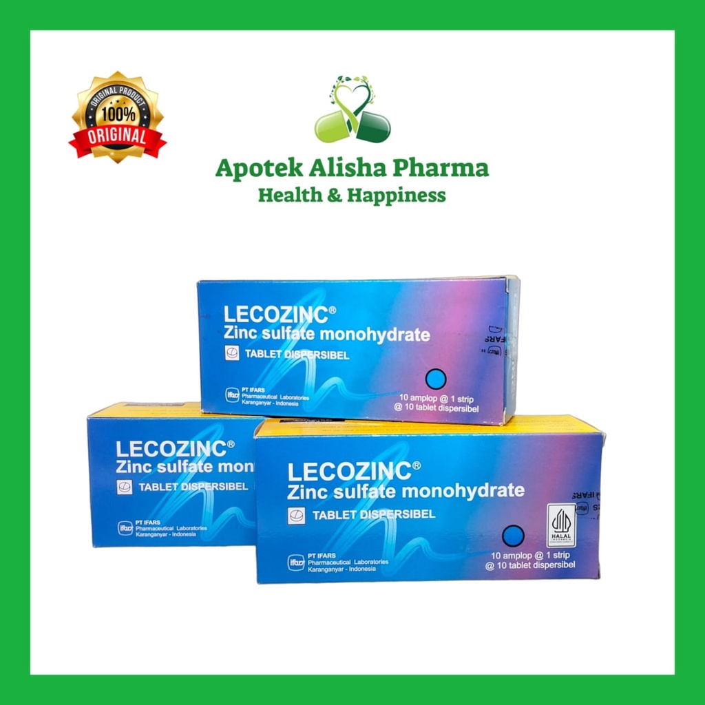 Jual Lecozinc Tablet Strip / Box - Lecozink Tablet Suplemen Zink Terapi ...
