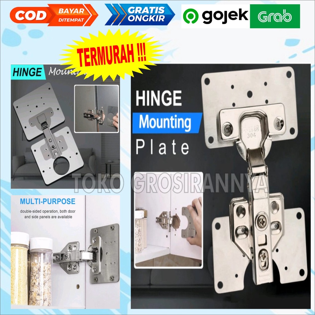 Jual PLAT PERBAIKAN ENGSEL PINTU REPAIR CABINET FURNITURE DRAWER DOOR ...