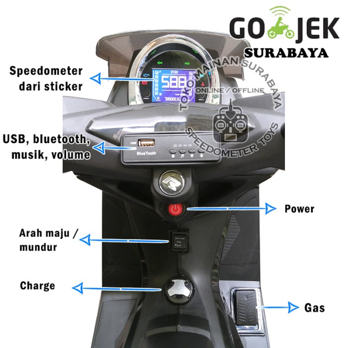 Jual Motor-Motoran Aki Dinaiki Nmax Pmb Toys Mainan Edukasi Anak Kado ...