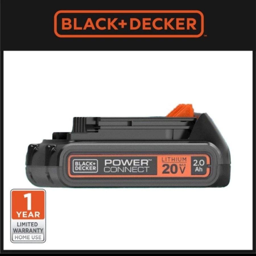 Jual Black+Decker 18V 2.0Ah Lithium-ion Battery (BL2018-B1) | Shopee Indonesia