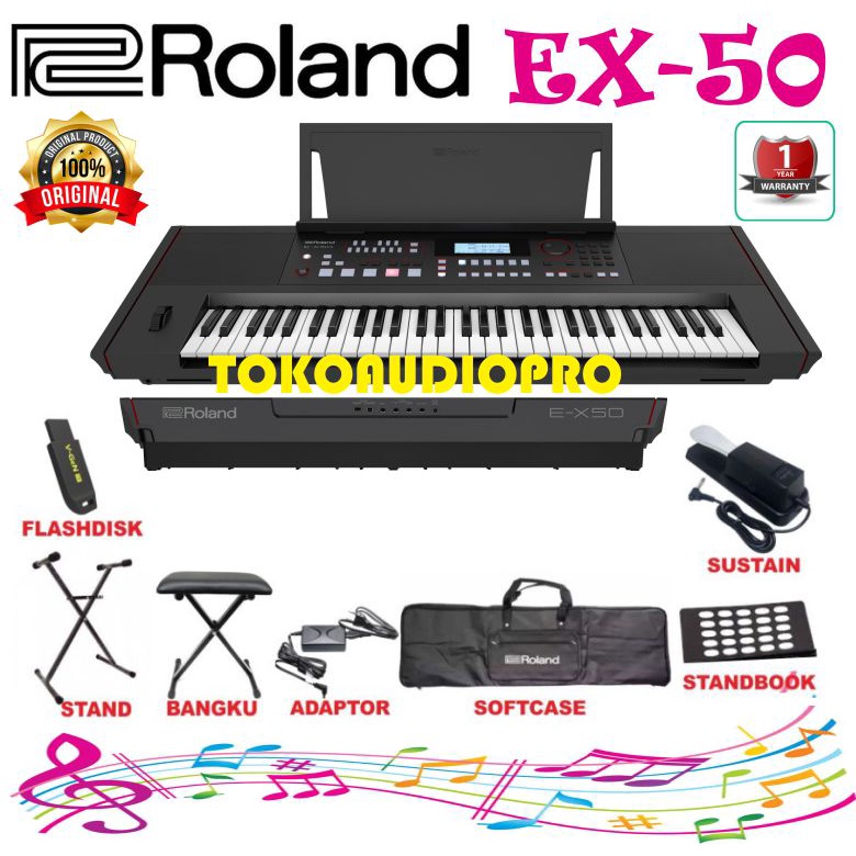 Jual Keyboard Roland EX50 Arranger Keyboard Roland Ex-50 Paket Roland E-x50 | Shopee Indonesia