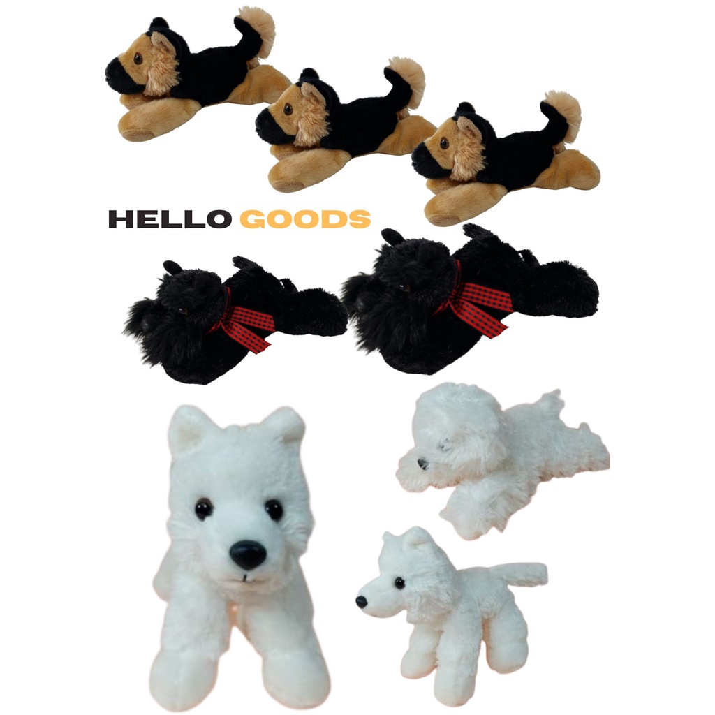 Jual BONEKA ANJING HUSKY PUTIH / POODLE PUTIH / GERMAN SHEPHERD ...