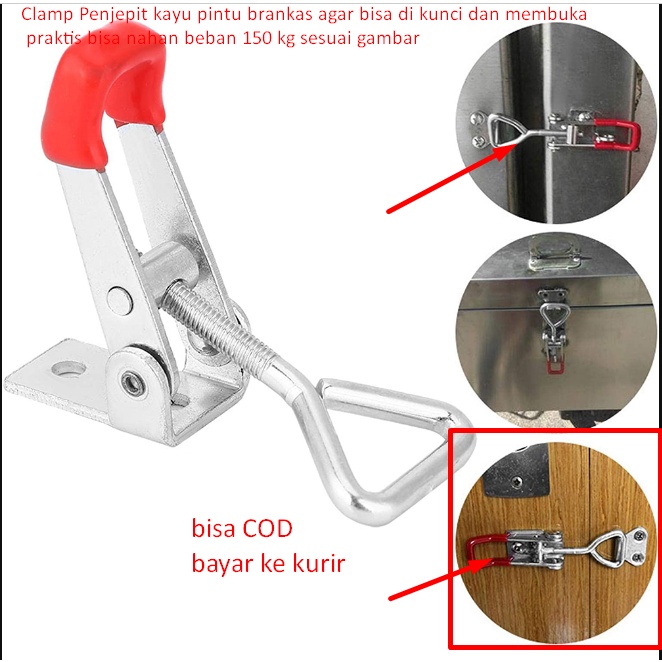 Jual Clamp Penjepit kayu pintu brankas agar bisa di kunci dan membuka ...