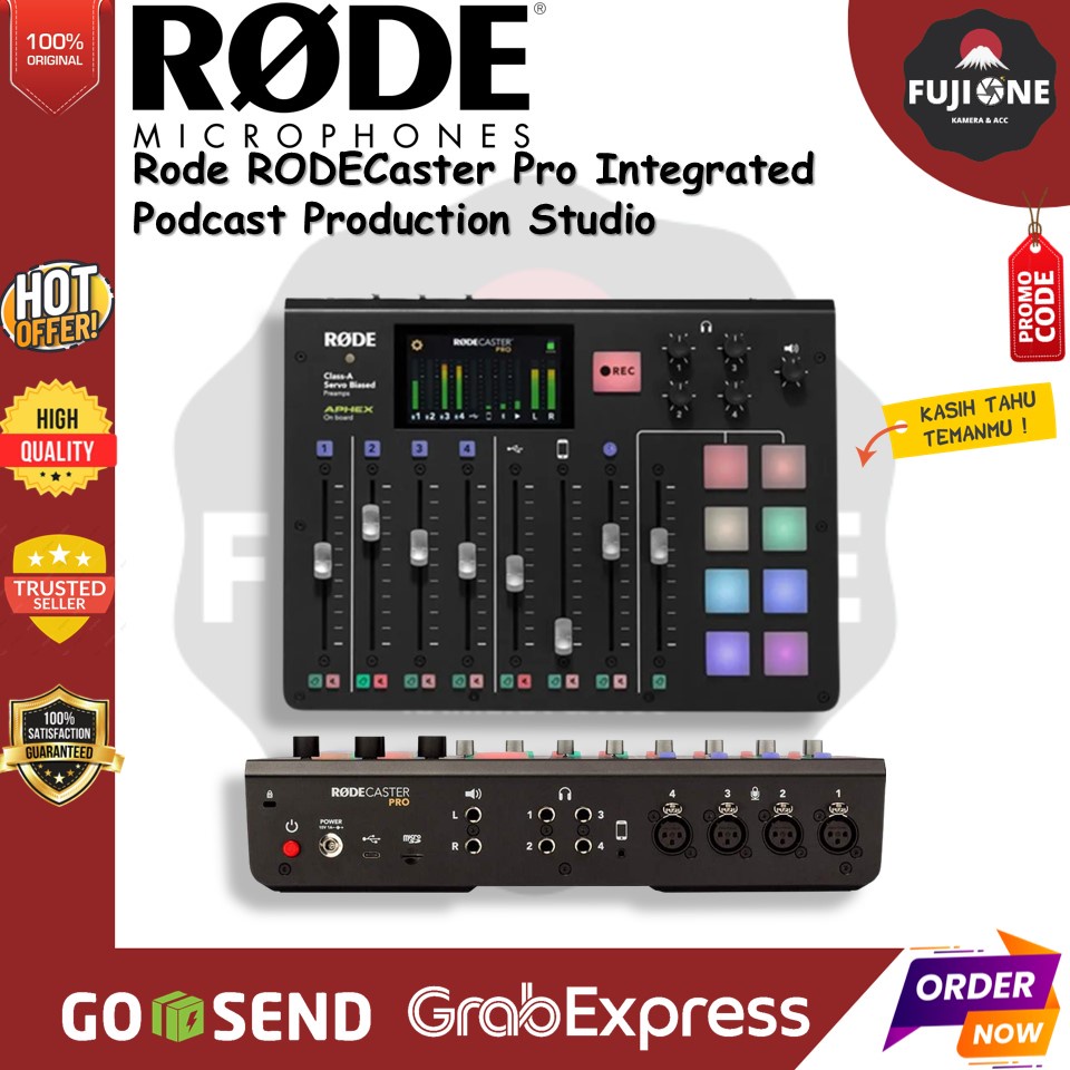 Jual Rode RODECaster Pro Integrated Podcast Production Studio | Shopee ...