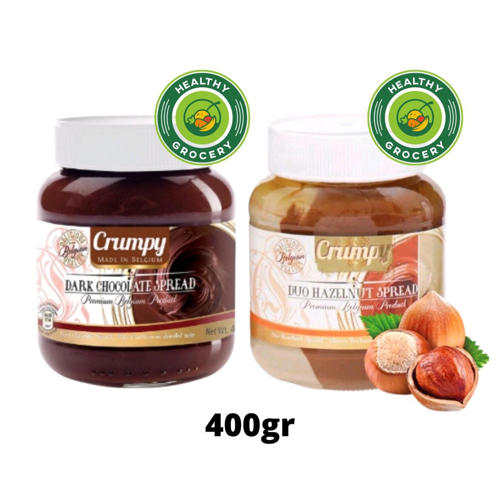 Jual Crumpy Dark Chocolate Spread 400gr / Crumpy Duo Hazelnut Spread ...