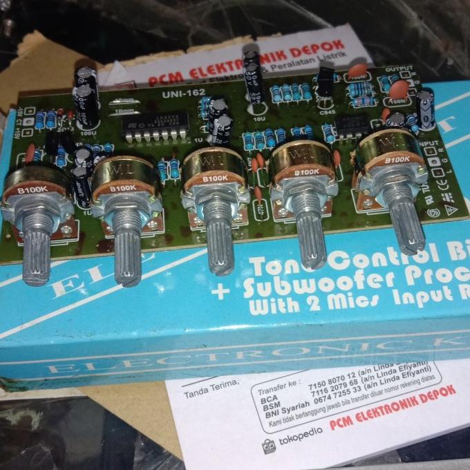 Jual Tone Control Bifet + Subwoofer Processor with 2 mics input Uni162 ...