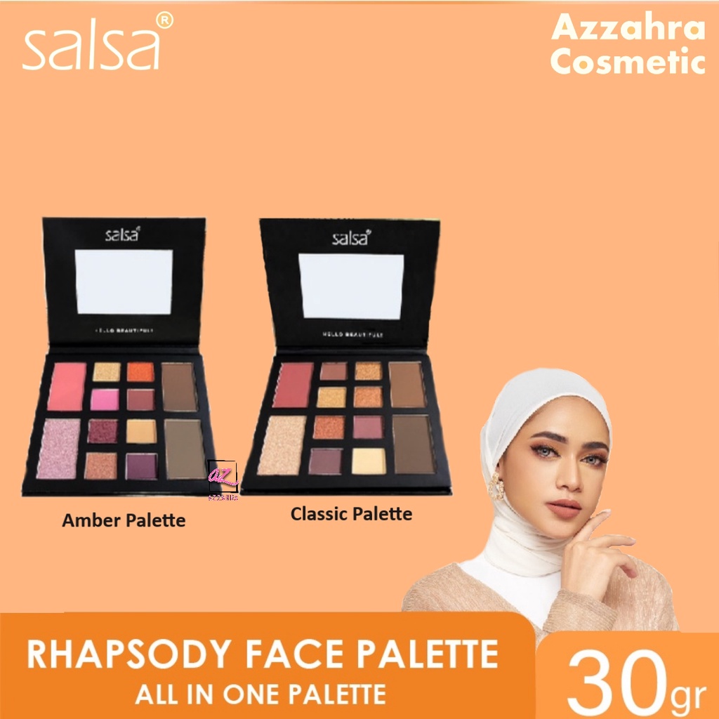 Jual SALSA Rhapsody Face Palette - Palet Eyeshadow Blush On Contour ...