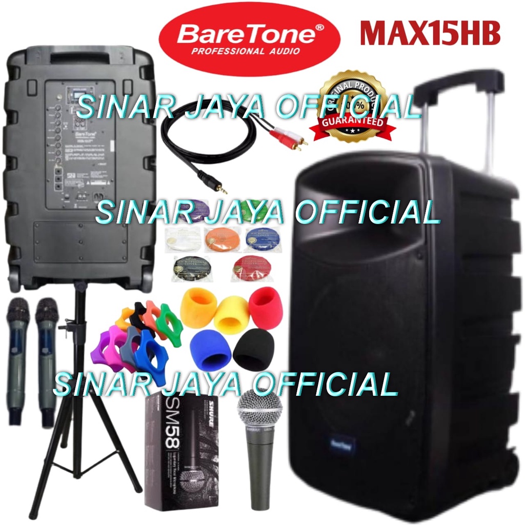 Jual Speaker Portable Meeting BARETONE MAX15HB MAX 15HB MAX 15 HB ...