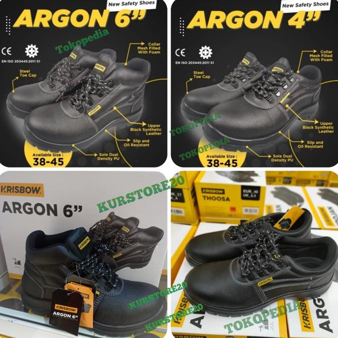 Jual Krisbow Sepatu Pengaman ARGON/Safety Shoes ARGON | Shopee Indonesia