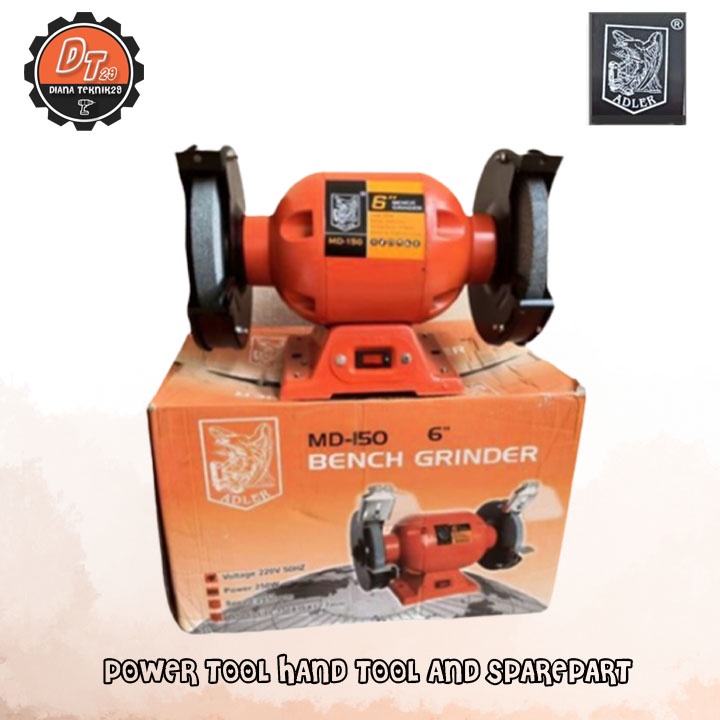 Jual Mesin Gerinda Duduk / Bench Grinder 6" ADLER | Shopee Indonesia
