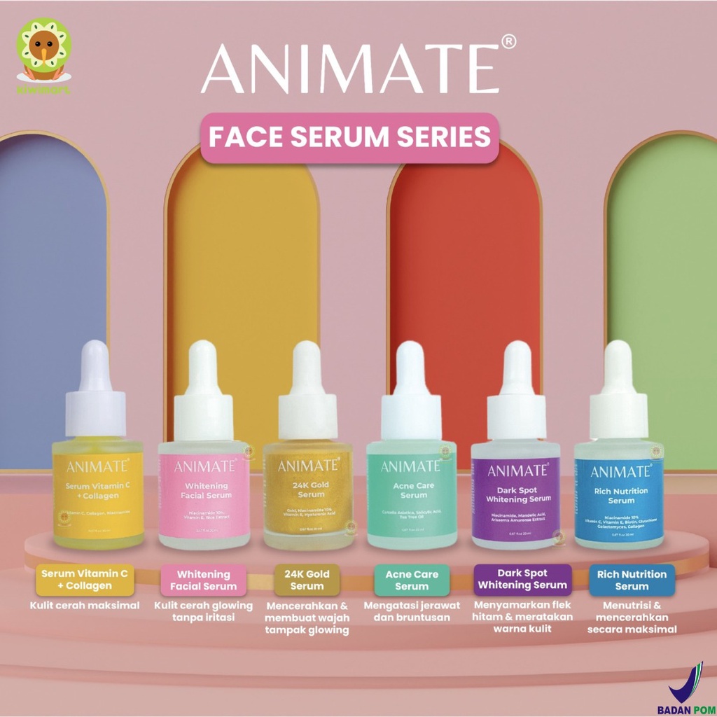 Jual ANIMATE FACE SERUM SERIES - SERUM WAJAH ANIMATE | Shopee Indonesia