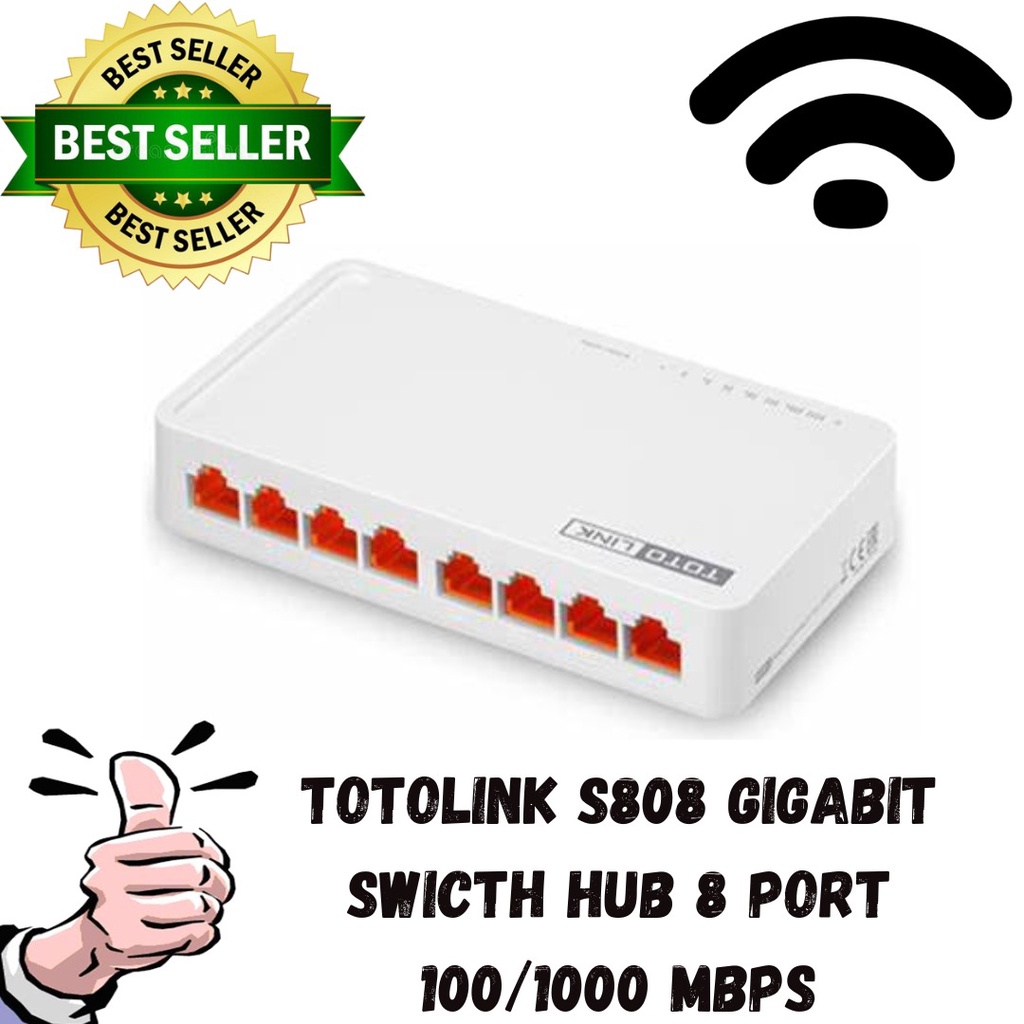 Jual SWITCH HUB GIGABITE TOTOLINK 8 PORT 10/100/1000MBPS | Shopee Indonesia