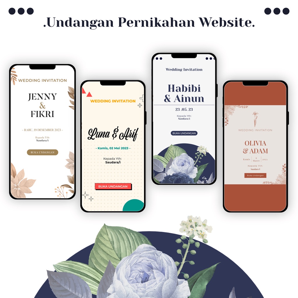 Jual undangan digital website pernikahan PREMIUM | kualitas terbaik ...
