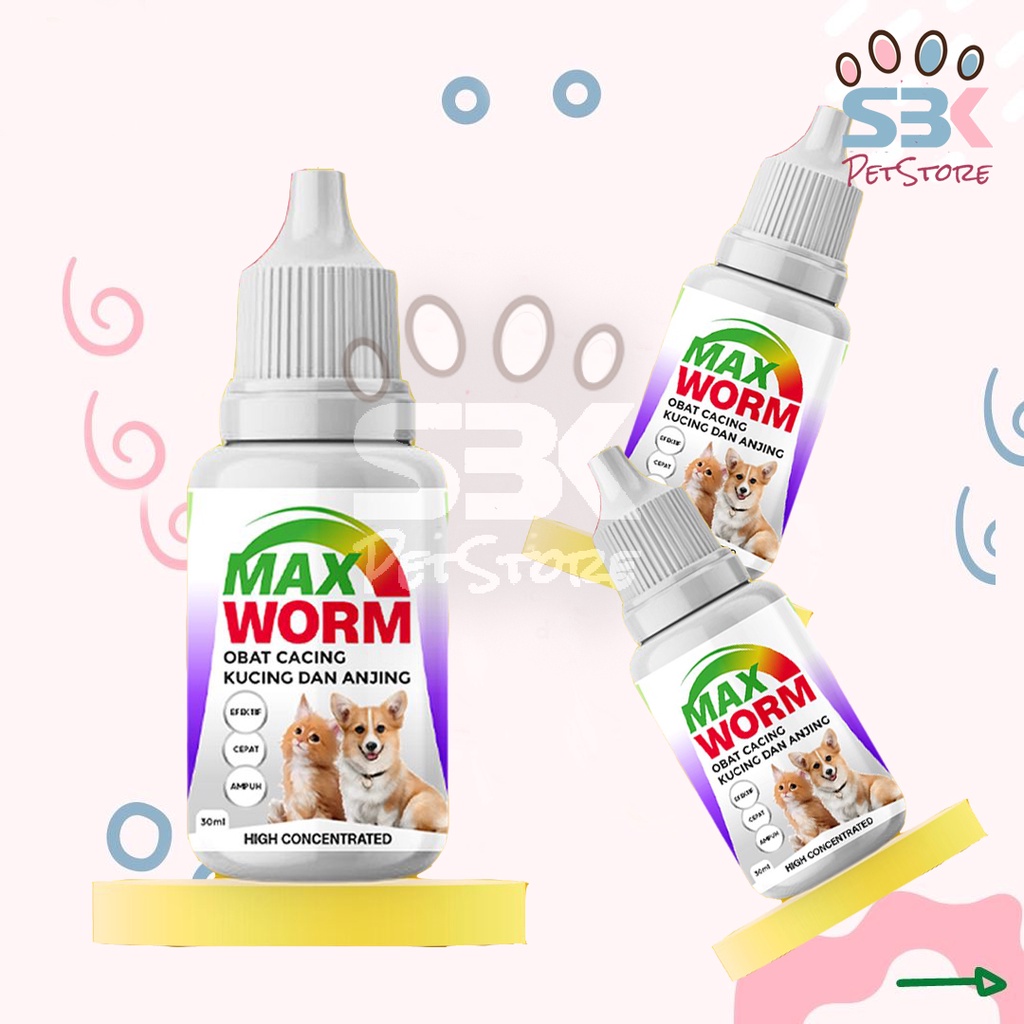 Jual Max Worm Obat Cacing Kucing & Anjing | Shopee Indonesia