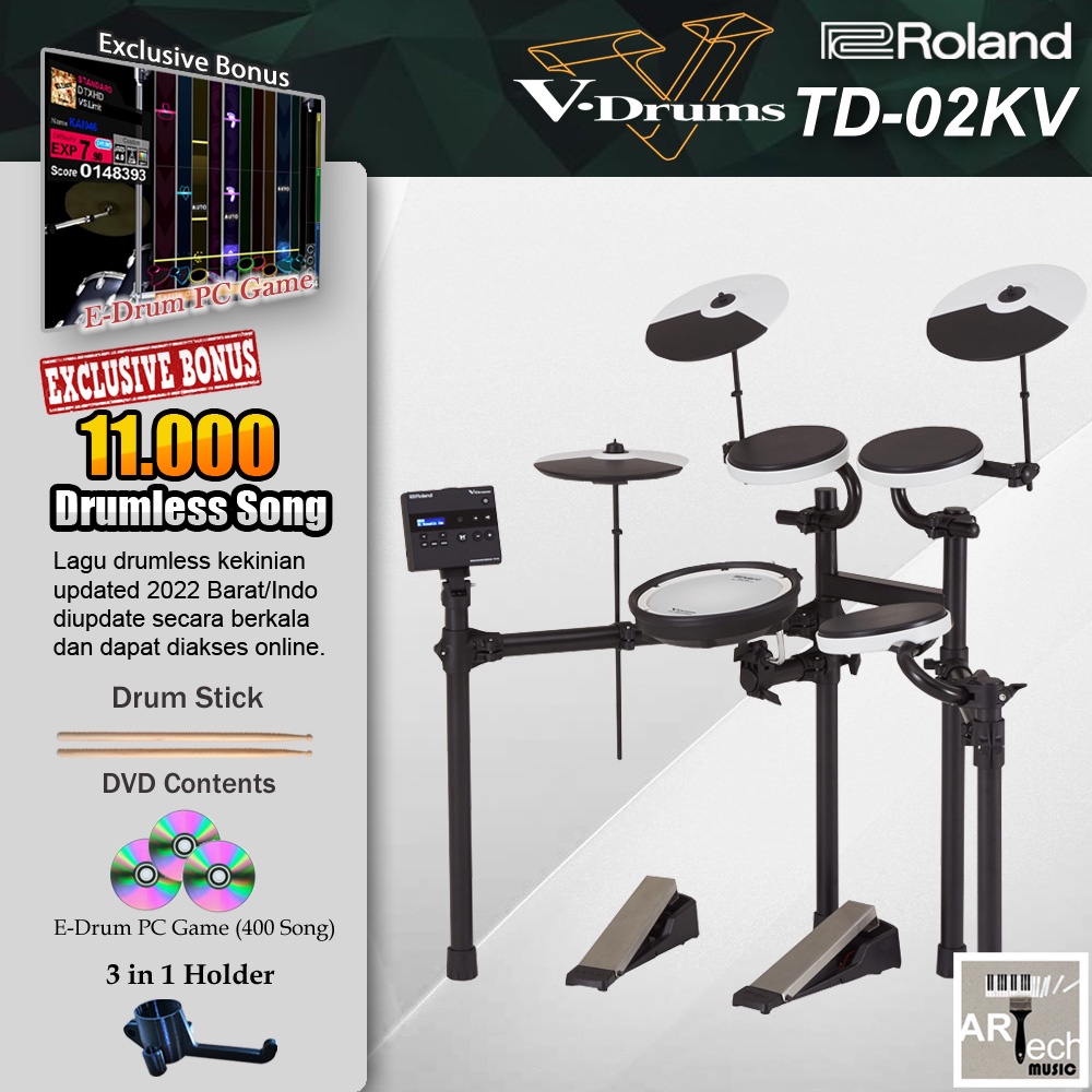 Jual Drum Elektrik Roland TD 02KV / TD02KV / TD 02 KV / TD02 KV V Drums | Shopee Indonesia