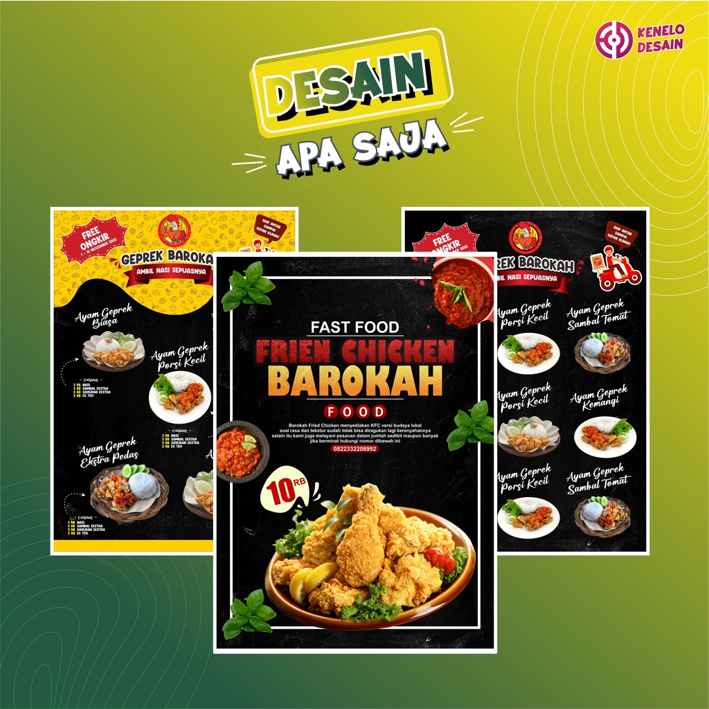 Jual DESAIN MENU MAKANAN (BISA PESAN FILE SAJA) | Shopee Indonesia