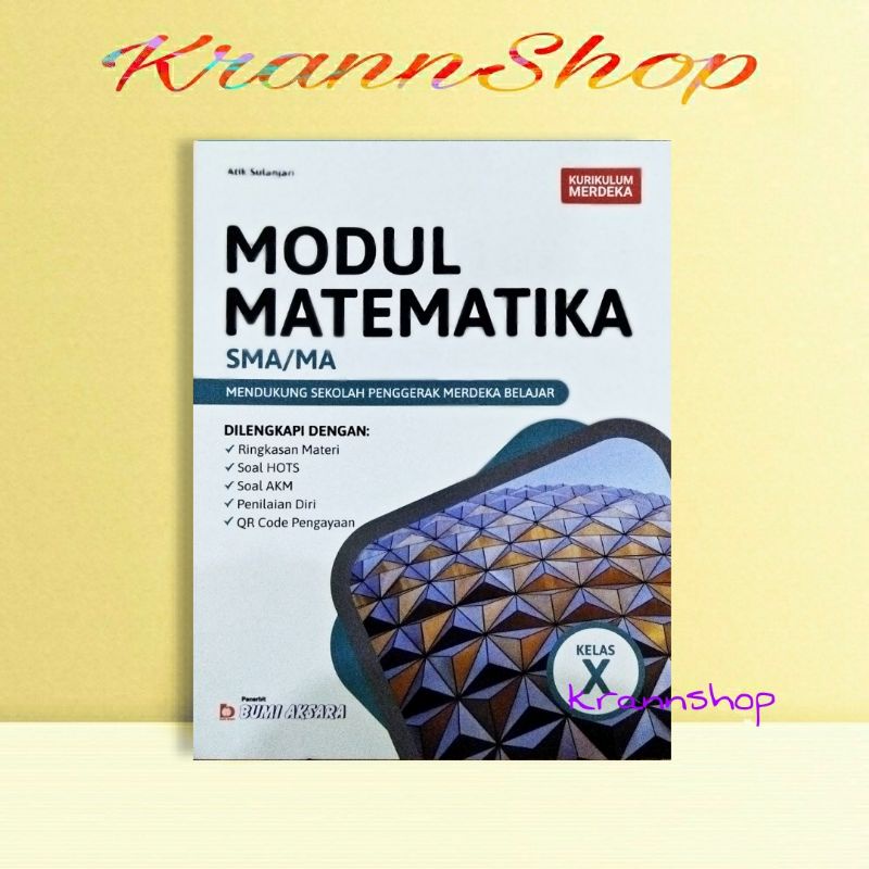 Jual Modul Matematika Kls X Sma Kurikulum Merdeka - Bumi Aksara ...