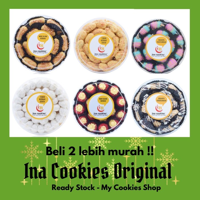 Jual Kue Kering Ina Cookies 500 gram varian Asin (Khusus Gojek ...