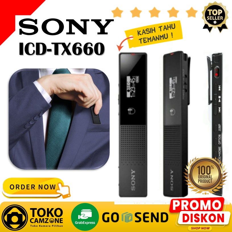 Jual Sony ICD-TX660 Digital Voice Recorder TX Series | Shopee Indonesia