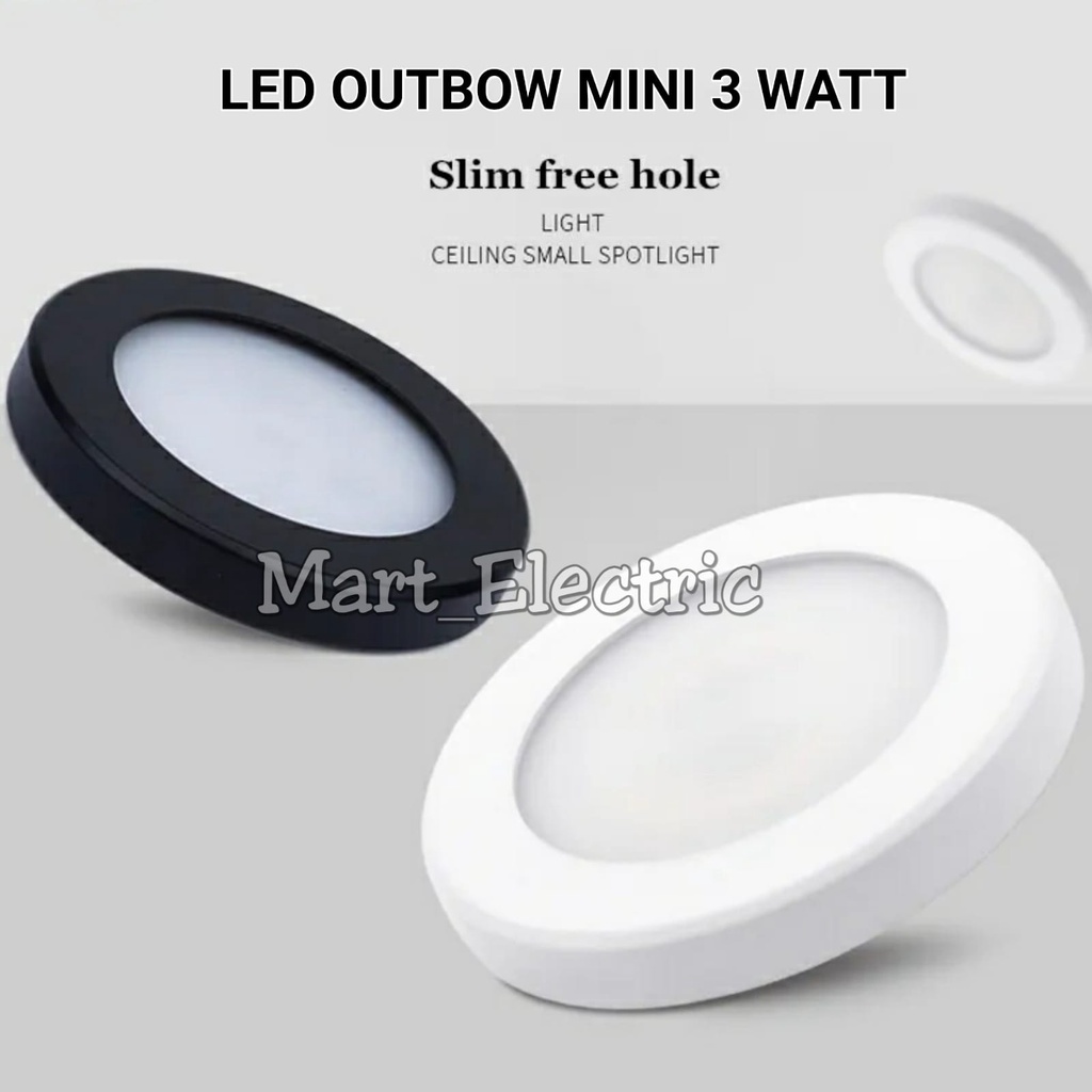Jual LAMPU DOWNLIGHT LED MINI TEMPEL OUTBOW 3 WATT 220V / LAMPU CABINET | Shopee Indonesia