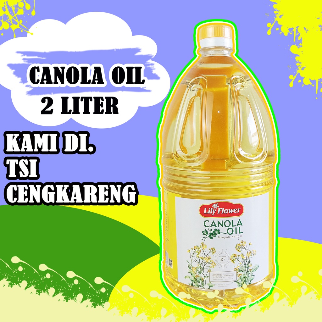 Jual minyak canola - canola oil 2 liter ( lily flower canola oil ) kanola ! | Shopee Indonesia