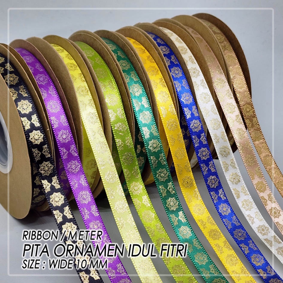 Jual PITA ORNAMEN IDUL FITRI 10 MM /METER - PITA HAMPERS IDUL FITRI ...