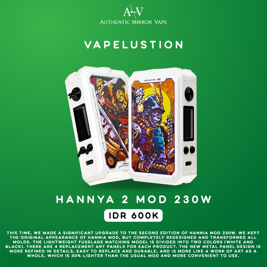 Jual Hannya 2 230W Mod ONLY by Vapelustion - DR | Shopee Indonesia