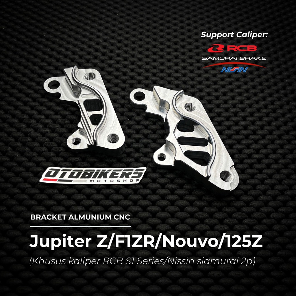 Jual BREKET KALIPER 2P >( Model Nissin 2p Samurai ) 300 260 MM PNP JUPITER Z FIZR F1ZR 125Z 125 ...