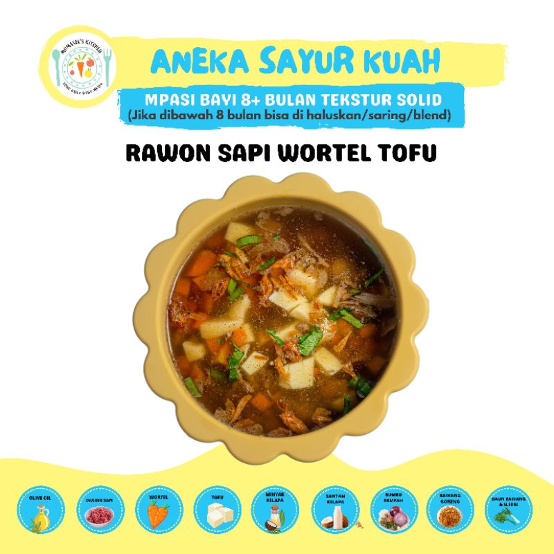 Jual RAWON SAPI WORTEL TOFU (MPASI FROZEN) | Shopee Indonesia