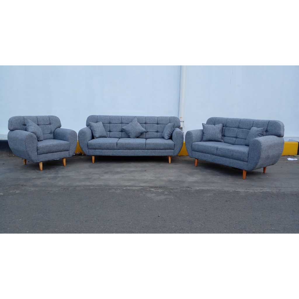 Jual Sofa Tamu / Sofa Kantor Minimalis 02 (3+2+1) | Shopee Indonesia