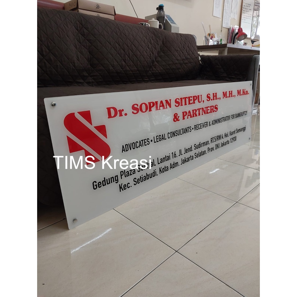 Jual Plang PT Akrilik | Plang Usaha | Papan Nama PT | Signage + Cutting ...