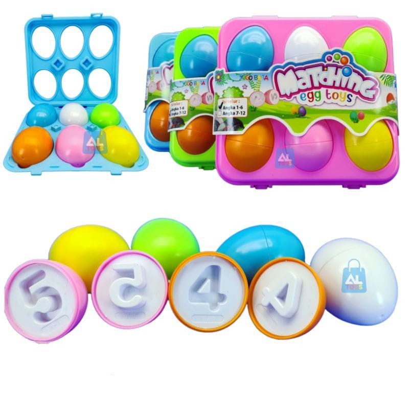 Jual Dinosaur Egg DIY Telur Dino Matching Edukasi Jurassic 6 Pack ...