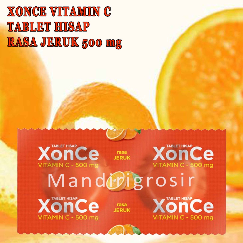 Jual Tablet Hisap* Xonce Vit C* Vitamin Rasa Jeruk 500mg | Shopee Indonesia