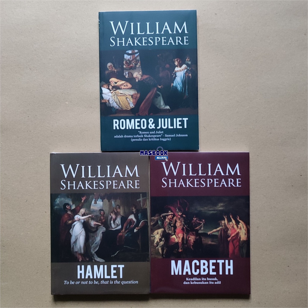 Jual PAKET BUKU WILLIAM SHAKESPEARE - Romeo & Juliet, Hamlet, dan ...