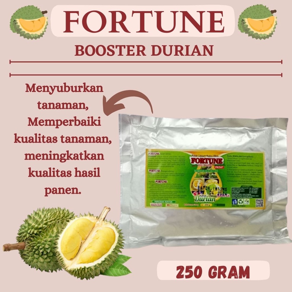 Jual Pupuk Organik FORTUNE DURIAN, Pupuk Durian Agar Cepat Berbuah, Pupuk Durian Agar Cepat ...