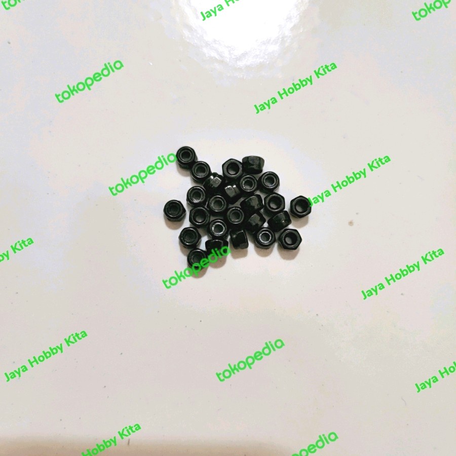 Jual Rep Tamiya Lock Nut m2 Nilon Locknut Warna Silver / Black | Shopee ...