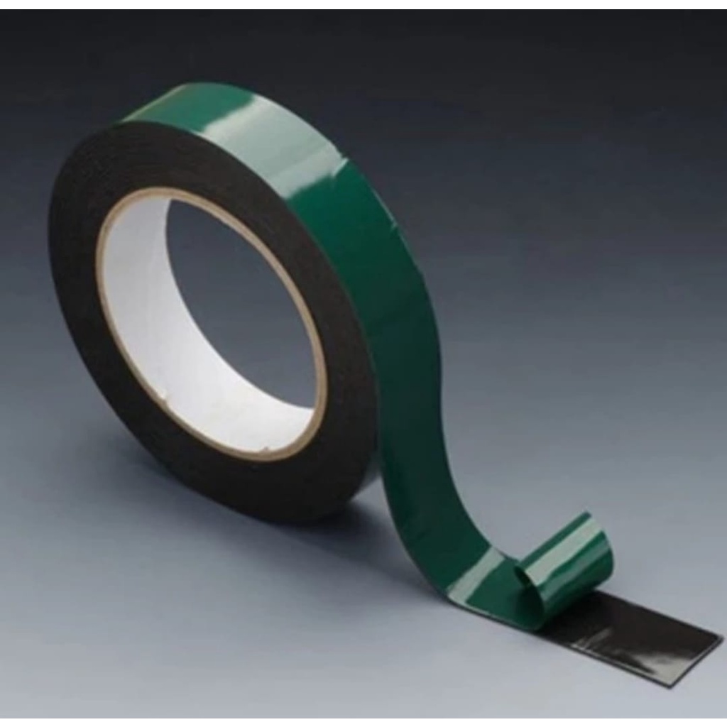 Jual Double Tape Foam Solatip Lakban Busa Hijau isolasi bolak balik ...