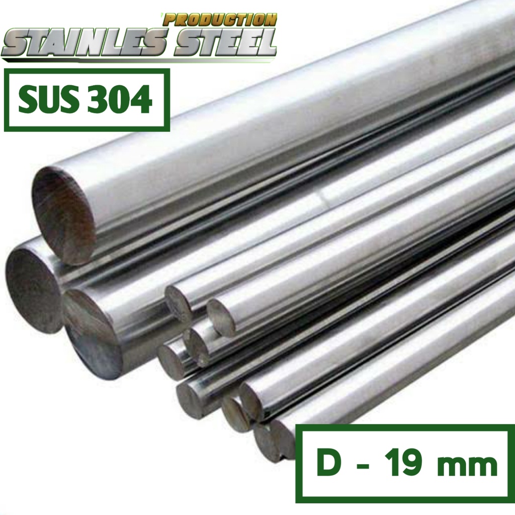 Jual as stenlis 19 mm, 3/4 inch sus 304 panjang 50 cm as stainless ...