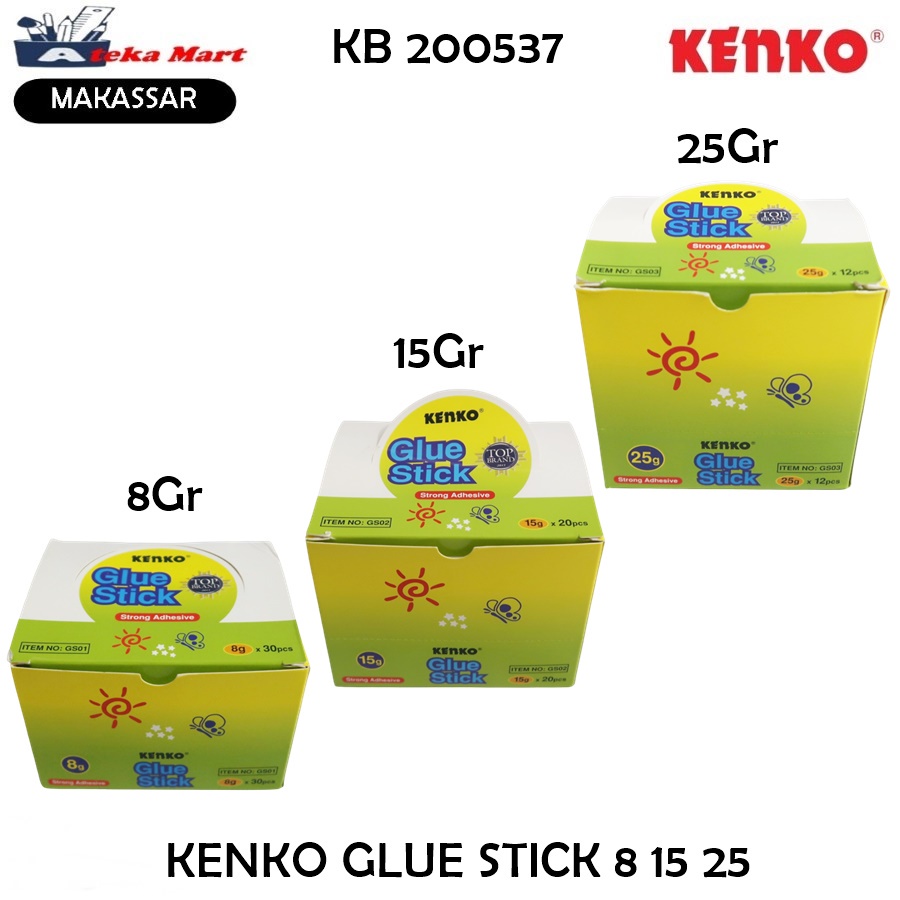 Jual [BOX] KENKO GLUE STICK 8GR 15GR 25GR LEM KERTAS | Shopee Indonesia